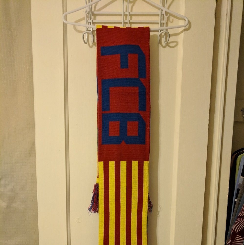 Vintage Futbol Club Barcelona (Fcb) Official Scarf - Gem